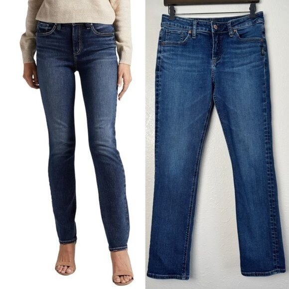 Silver Jeans | Jeans | Silver Jeans Avery Straight Dark Wash Ankle ...